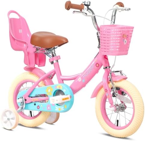 Glerc 14 Inch Kids Bike for 3 4 5 Years Old Little Girls Cute Bicycles ...