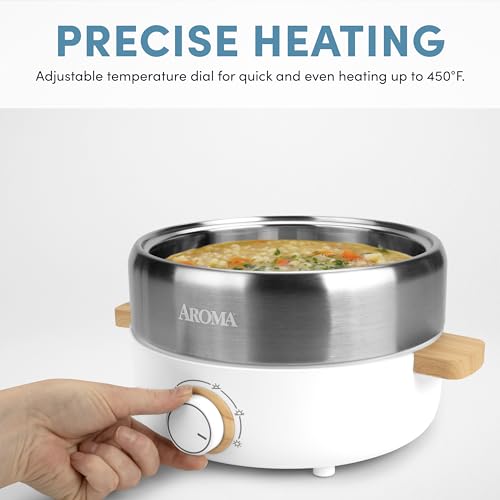 Aroma Housewares AMC-130 Whatever Pot, Indoor Grill, Cooking, Hot Pot ...