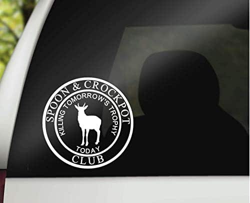 Amazon.com: Spoon & Crockpot Club Decal, Die Cut Window Decal ...