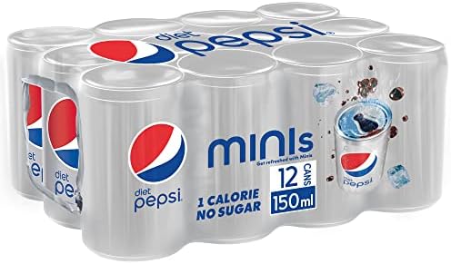 سعر Pepsi Diet Mini Can Soft Drink, 12 X 150 Ml فى السعودية | بواسطة ...
