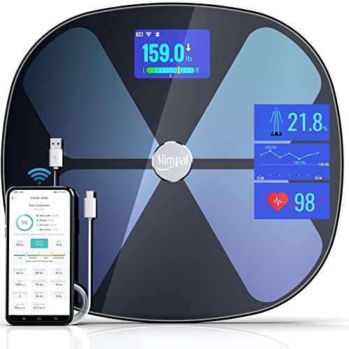 Slimpal Scale for Body Weight Smart Body Fat Scale WiFi and Bluetooth ...