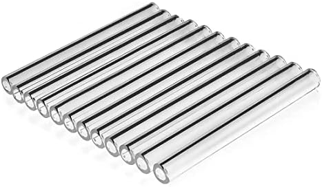 Nisorpa 12 Pack Long Glass Tubes 12 Inches Glass Pipe 8mm Diameter ...