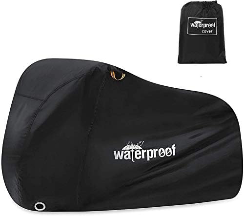 lilula Bike Cover - Waterproof 210T Bicycle Storage Tarp with Heavy ...
