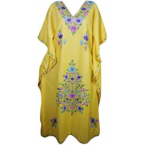 WOMENS LOUNGEWEAR CAFTANS: Bohemian Festive Resort Wear Kimono Caftan