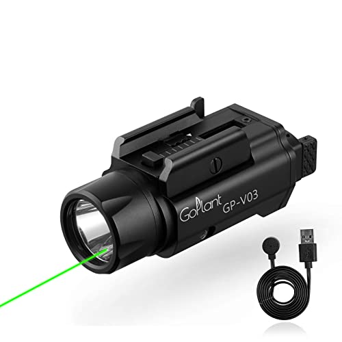 1500 Lumens Weapon Laser Light Combo - Adjustable Rail LED Light and ...