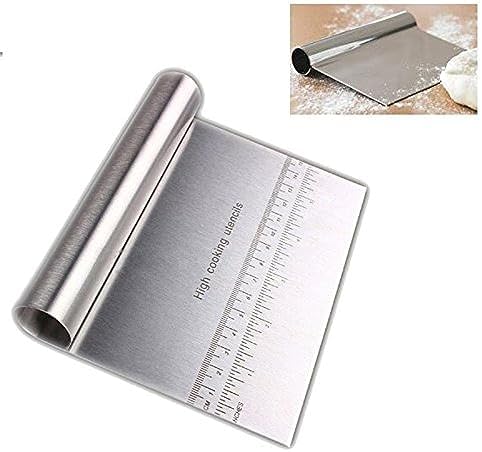 Pro Dough Pastry Scraper/Cutter / Chopper Stainless Steel Mirror ...