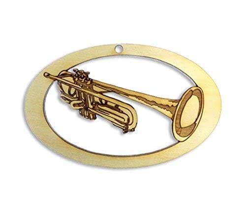 Amazon.com: Personalized Trumpet Ornament - Trumpet Christmas Ornaments ...
