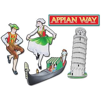 Amazon.com: Italian Cutouts (4/Pkg): Party Decorations: Kitchen & Dining