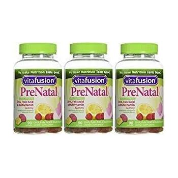 Amazon.com: Vitafusion Prenatal, Gummy Vitamins, 90 Count (Packaging ...