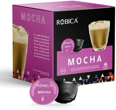 Robica Dolce Mocha Coffee Capsules, 100% Arabica Organic Ground Coffee ...