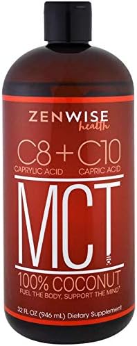 Zenwise Health, MCT Oil, 100% Coconut, C8 plus C10, 32 fl oz (946 ml) price in UAE | Amazon UAE ...