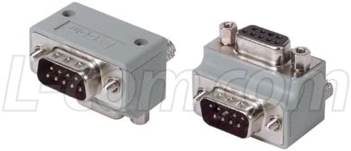 Amazon.com: L-com DG9 Right Angle D-Sub Adapter (DE-9 exit 1): Home ...