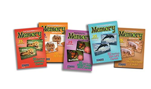 Stages Learning Set of Animal Picture Memory Card Real Photo ...