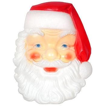 Amazon.com: Christmas Large 3 Foot Santa Face Lighted Blow Mold Holiday ...
