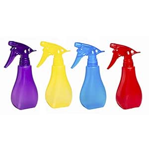 Amazon.com : 8 Oz Empty Plastic Spray Bottles with Adjustable Nozzle ...