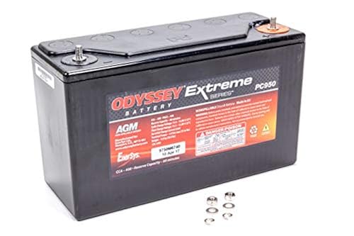Odyssey Battery Extreme Series, AGM, 12V, 500 Cranking Amp, 3/8 Stud ...