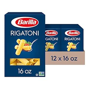 Amazon.com : Barilla Rigatoni Pasta, 16 oz. Box (Pack of 12) - Non-GMO ...