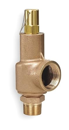 Safety Relief Valve, 1 x 1-1/4 In, 150 psi: Industrial Valves: Amazon ...