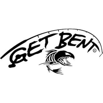 Amazon.com: Get Bent Now Fishing Decal (Black): Sports & Outdoors