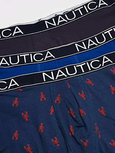 Nautica+Mens+Underwear+3+Pairs+LARGE+Boxer+Briefs+Navy+Lobsters+Ctn ...