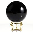Amazon.com: Amlong Crystal Black Crystal Ball 150mm (6 inch) Including ...