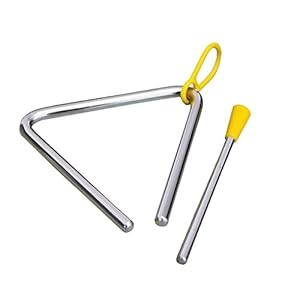 Amazon.com: Triangle 3.9" X 3.6" Percussion Musical Instrument Alloy ...