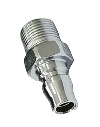 Nitto Kohki Hi Cupla 30PM Quick Connect Pneumatic Coupler Plug, 3/8" Size, Male, BSPT Thread ...