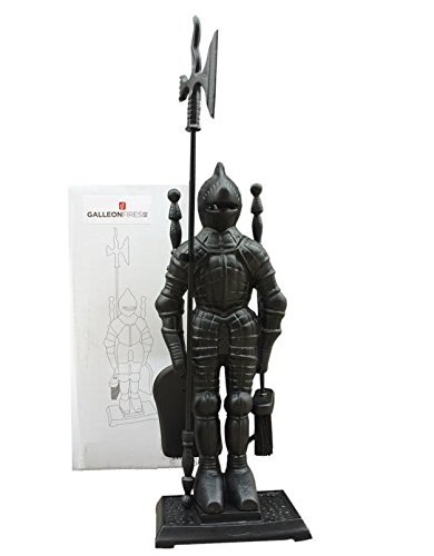 Galleon Fires® 5 Piece Knight Soldier Fire Companion Set Fireplace ...