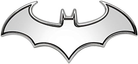 SKS Distribution® 3D Chrome Stainless Steel Bat Batman Car Emblem Decal ...