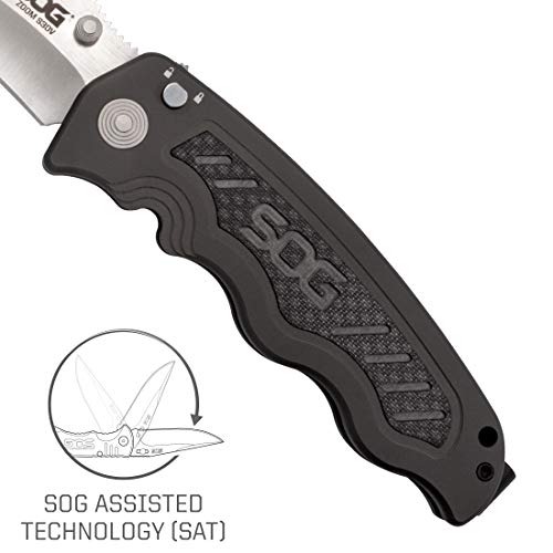 SOG Folding Pocket Knife - Zoom EDC Survival Knife | Pricepulse