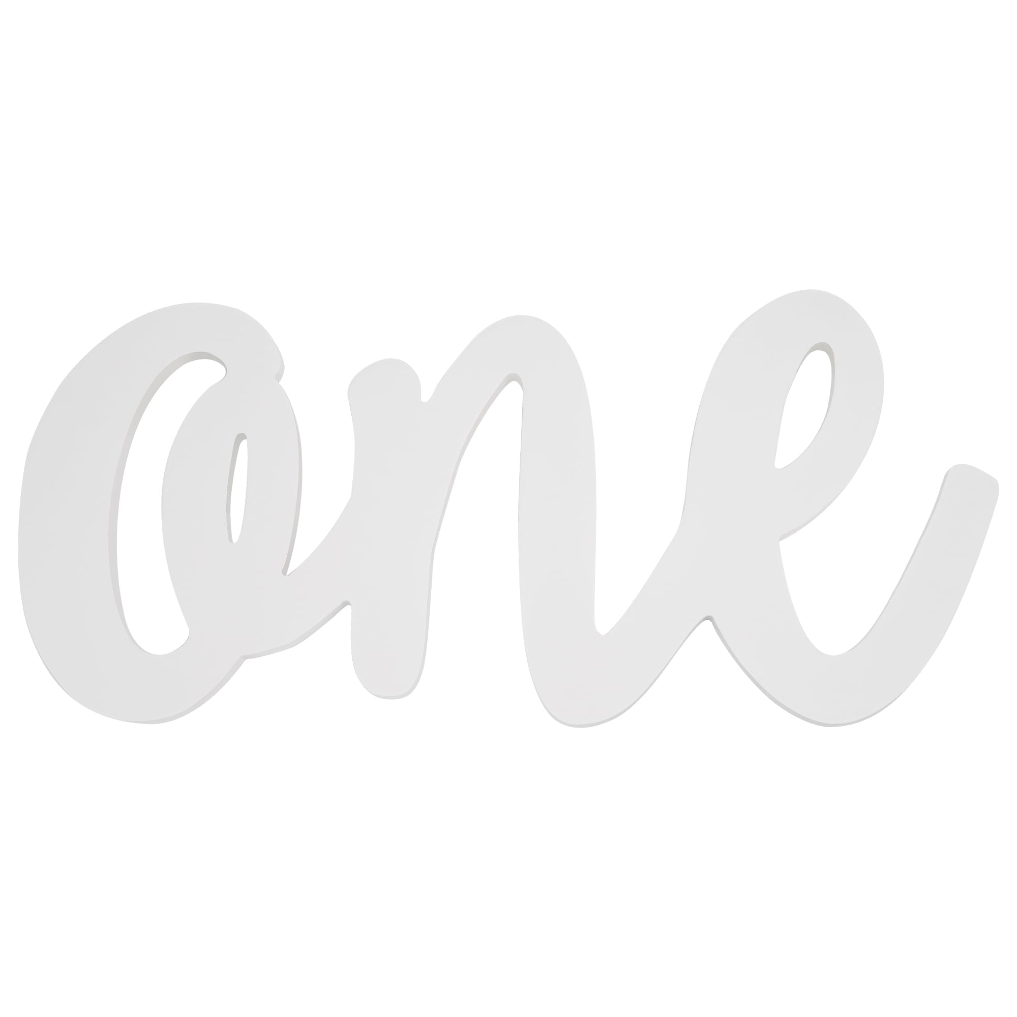 ONE Sign (Large 17in/Wooden/White), 1st Birthday Party and Baby Shower ...