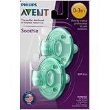 Amazon.com : Philips Avent SCF190/01 Soothie 0-3mth Green/Green, 2 ...