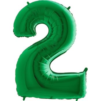 Amazon.com: Giant Green Number '3' Balloon Decoration - Party Supplies ...