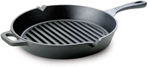 Amazon.com: Emeril Cast Iron 12 Inch Round Grill Pan: Kitchen & Dining
