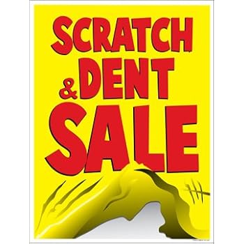 Amazon.com : Scratch and Dent Sale Window Sale Sign Posters Retail ...