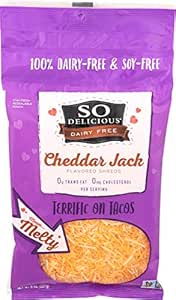 So Delicious, Cheese Ched Mont Jack Shredded Non Dairy, 8 Ounce: Amazon ...