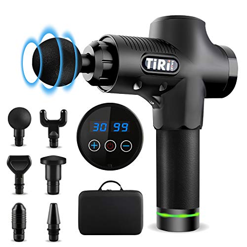 TIRI SMART Massage Gun,Cordless Handheld Deep Tissue Percussion Muscle ...