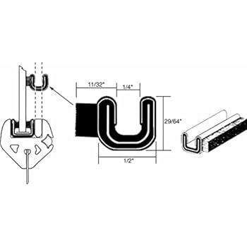 CRL 1/2" x 3/8" Unbeaded Flexible Glass Run Channel - 100 ft Roll ...