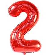 Amazon.com: Giant, 40 Inch Gold 38 Balloon Numbers - 38 Balloons ...