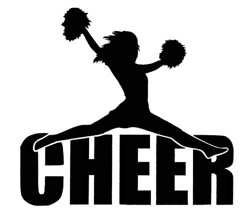Amazon.com: Custom Cheer Vinyl Decal - Cheerleader Bumper Sticker, for ...