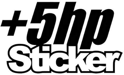 Amazon.com: +5 Horsepower Sticker JDM - Sticker Graphic - Auto, Wall ...