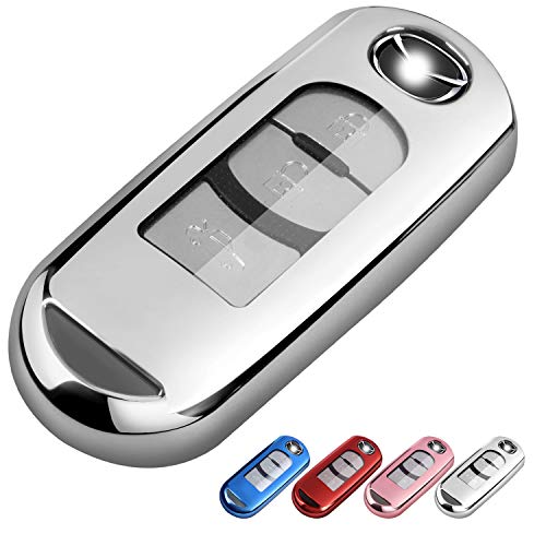 for Mazda Key Fob Cover, Key Fob Case for Mazda 3 5 6 8 Miata MX-5 CX-3 ...