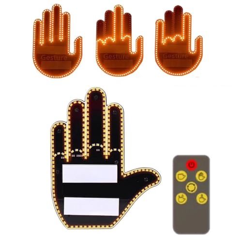 LIVCOZON Glogesture Led Hand Sign, Glogesture Hand Light for Car, The ...
