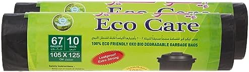 Eco Care Black Garbage Bag Roll, 10S, 67 Gallon - 105 X 125 2 price in ...