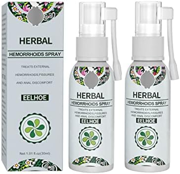 Jicinme 2Pcs Natural Herbal Hemorrhoids Spray, Internal And External ...
