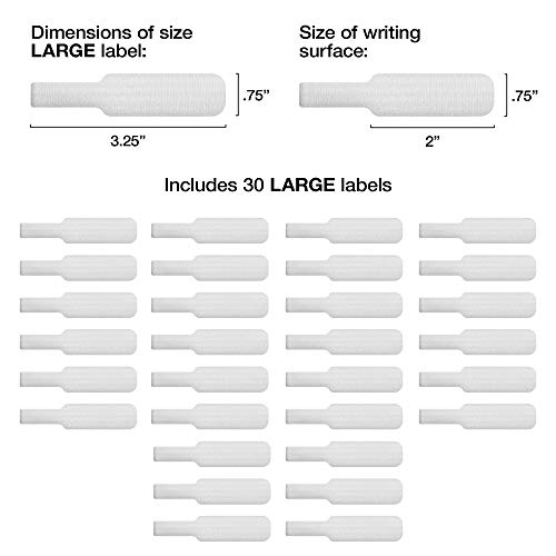 Write on Labels Easy for Cable Organize 10 Colors Printable Wire Labels ...