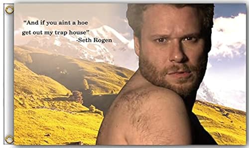 AUMIAU Seth Rogen Flag Banner 3x5Ft College Dorm Room Man Cave Frat ...
