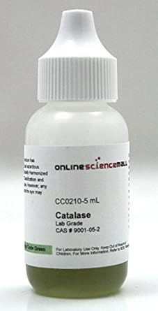 5mL of Catalase Liquid Enzyme - Lab Grade Reagent: Amazon.com ...