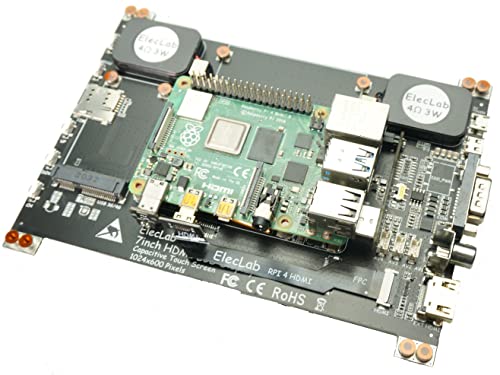 ElecLab 7 Inch 1024x600 IPS Touchscreen Monitor HDMI Capacitive LCD ...