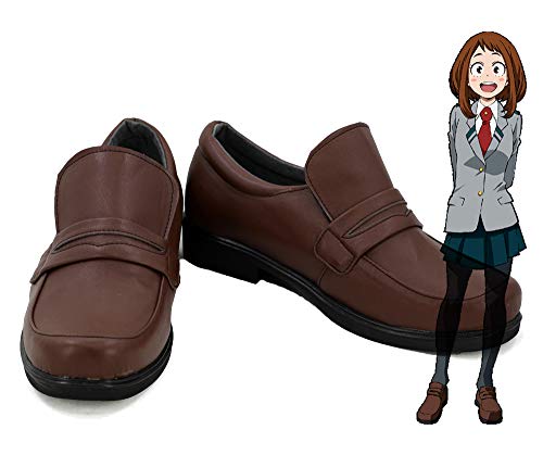 Telacos My Hero Academia Ochako Uraraka Cosplay Shoes Japanese Uniform ...